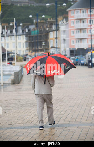 Aberystwyth Wales UK, Tuesday 01 August 2017 UK Weather: Heavy rain ...