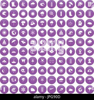 Rain, snow, heat, weathervane. The weather set collection icons in ...