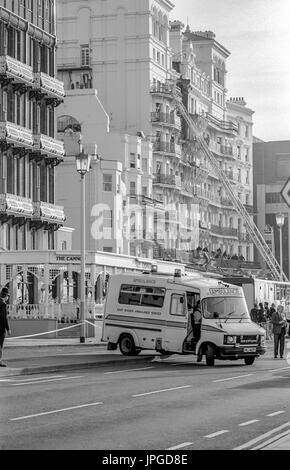 The aftermath of the Grand Hotel bomb, Brighton, 1984 Stock Photo - Alamy