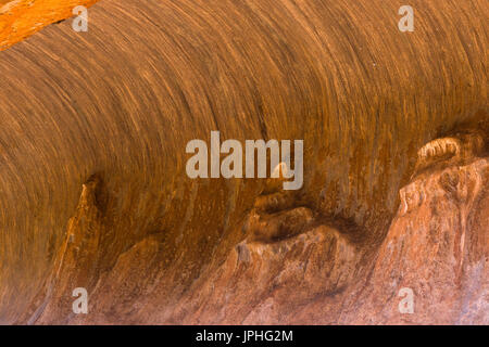 Wave cave rock formation at Uluru aka Ayers rock, Northern Territory ...