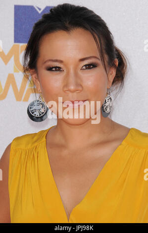 Angela Sun at the 2010 MTV Movie Awards held at the Gibson Amphitheatre ...