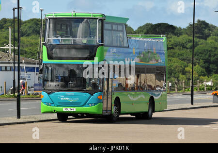 Southern Vectis Isle of Wight open top bus operating the island ...