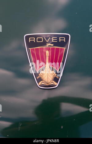 classic car Rover logo close up old history vehicle vintage antipodes ...