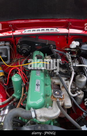 MG engine bay Stock Photo - Alamy