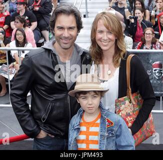 Eric McCormack and family 'Pirates Of The Caribbean: On Stranger Tides ...
