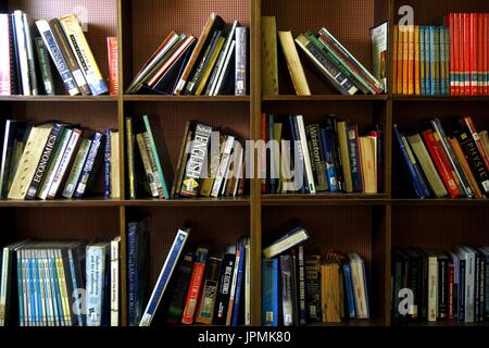 PASIG CITY, PHILIPPINES - JULY 31, 2017: A wide variety of books on ...
