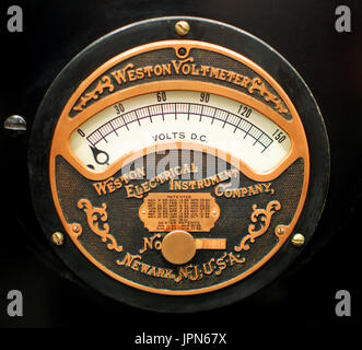 Old vintage ancient voltmeter isolated on white background Stock Photo ...