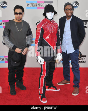 (L-R) Jabbawockeez - Joe Larot, Kevin Brewer, Jabbawockee, Phil Tayag ...