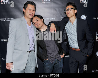 Producer Jimmy Tsai, Director Viet Nguyen & Writer/Actor Chris Dinh at the 2015 Los Angeles Film ...