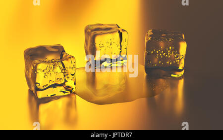 3D Ice cubes. 3D rendering Stock Photo - Alamy