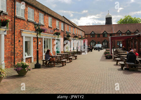 Shops in Carre St, Sleaford market town, Lincolnshire, England, UK ...