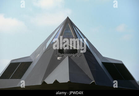nose and windshield of a USAF Lockheed Martin F-117A Nighthawk in the ...