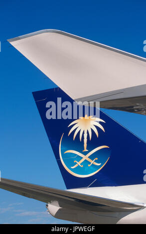 tail-fin of a Saudi Arabian Airlines Boeing 747-400 Stock Photo - Alamy