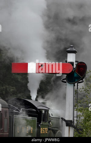 Steam Train Venting Steam Stock Photo - Alamy
