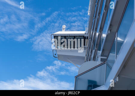 Captains Bridge on a Luxury Cruise Ship Stock Photo - Alamy
