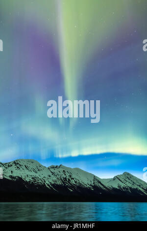 Northern Lights over Moose Lake, Tongass National Forest; Alaska ...