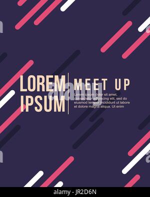 Cool colorful background card for meet up collection Stock Vector Image ...