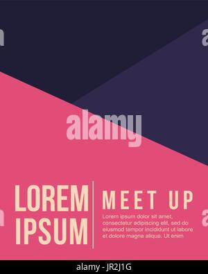 cool colorful background collection meet up card Stock Vector Image ...