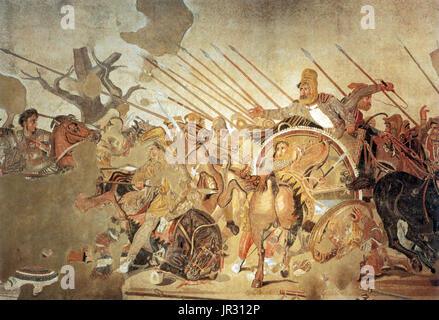 Alexander Mosaic. Battle of Issus (333 B.C.). Battle between Stock ...