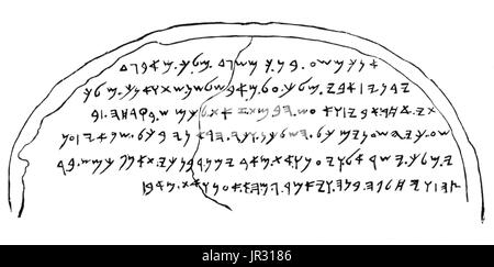 Mesha Stele drawing Stock Photo - Alamy