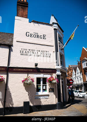 The George Inn Pub Eton Stock Photo - Alamy
