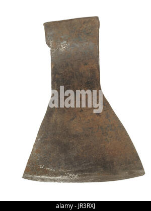 Old rusty ax without handle isolated on white background Stock Photo ...
