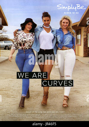 2010s UK Simply Be Magazine Advert Stock Photo - Alamy