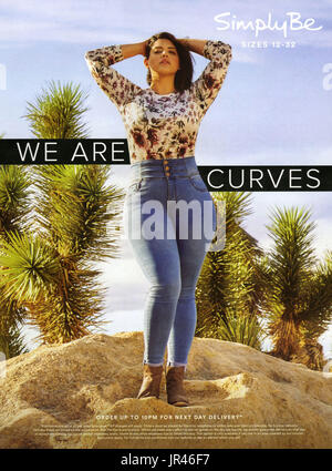 2010s UK Simply Be Magazine Advert Stock Photo - Alamy
