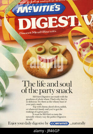 1970s UK McVitie's Digestives Magazine Advert Stock Photo - Alamy