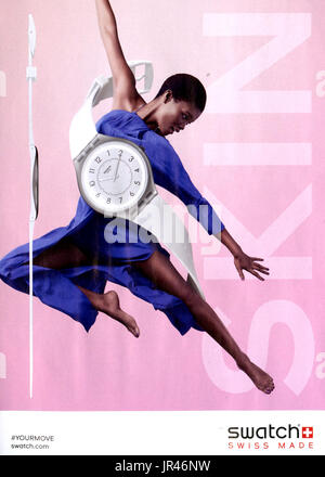 2010s UK Swatch Magazine Advert Stock Photo - Alamy