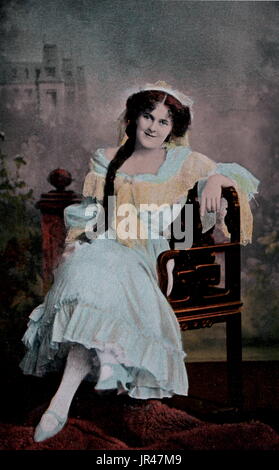 Miss Annie Purcell - Edwardian Actress Stock Photo - Alamy
