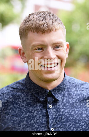 Great Britain's Adam Peaty with his silver medal following the Men's ...