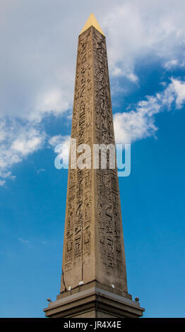Obélisque de Louxor, Egyptian obelisk, in the Place de la Concorde ...