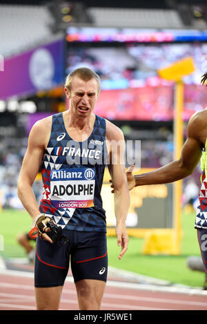 Timothee Adolphe competing in the T11 200m in the 2017 World Para ...
