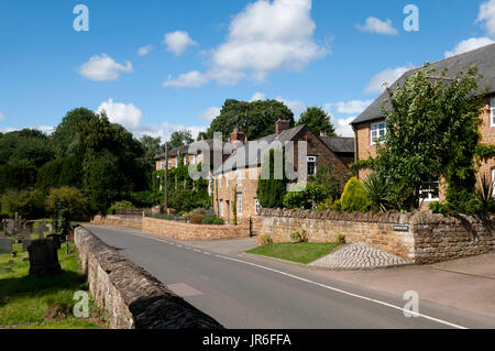 Rushton village from All Saints churchyard, Northamptonshire, England ...