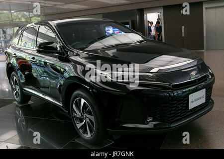 A Toyota Motor Corporation's vehicle on display at TMC's headquarters ...