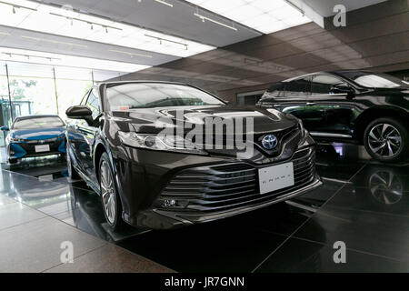 Toyota Motor Corporation's vehicles on display at TMC's headquarters ...