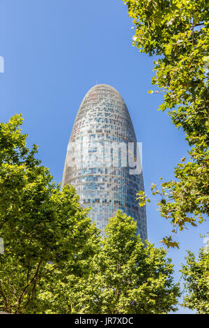 Torre Glòries, formerly known as Torre Agbar Stock Photo - Alamy