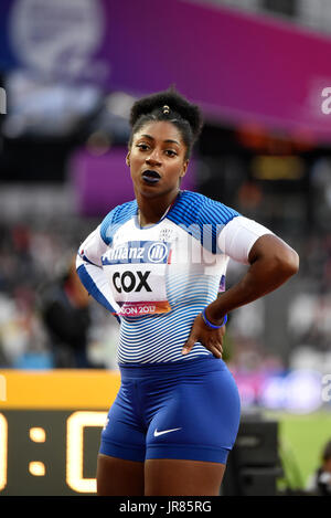 Kadeena Cox competing in the T38 400m final at the World Para Athletics ...