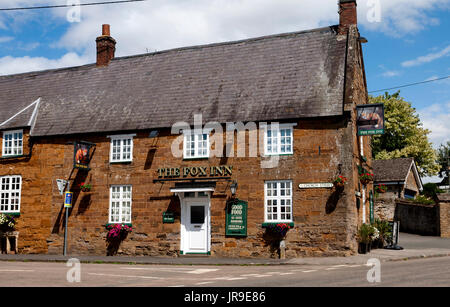 The Fox Inn, Wilbarston, Northamptonshire, England, UK Stock Photo - Alamy