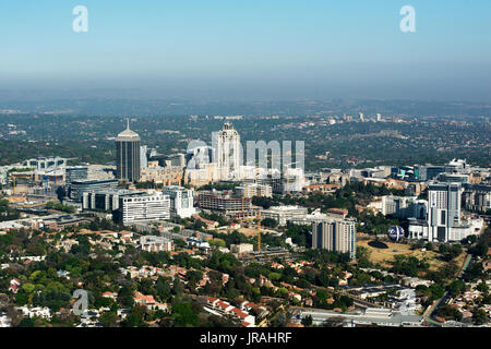 Aerial view of the Sandton district under development Stock Photo - Alamy