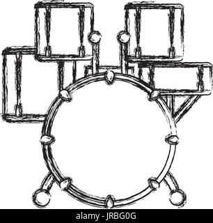 drum plates music instrument Stock Vector Image & Art - Alamy