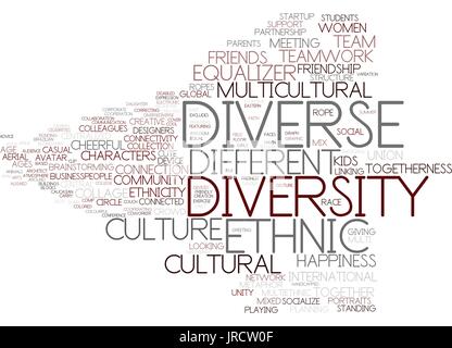 Cultural diversity word cloud concept. Vector illustration Stock Vector ...