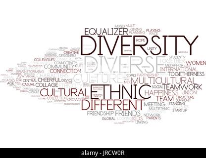 Cultural diversity word cloud concept. Vector illustration Stock Vector ...