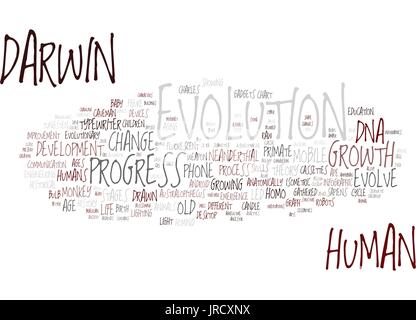 Evolution word cloud concept. Vector illustration Stock Vector Art ...