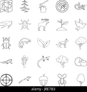 Locality icons set, outline style Stock Vector Image & Art - Alamy