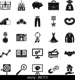 Beneficence icons set, simple style Stock Vector Image & Art - Alamy