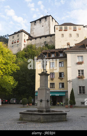 Austria, Vorarlberg, Feldkirch, Schloss Schattenburg castle Stock Photo ...
