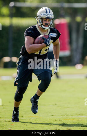New Orleans Saints fullback John Kuhn (29) runs with the ball during an ...
