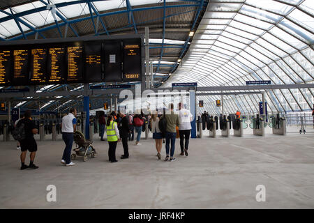 Waterloo, UK. 5th Aug, 2017. Waterloo Station, London, upgrade starts ...